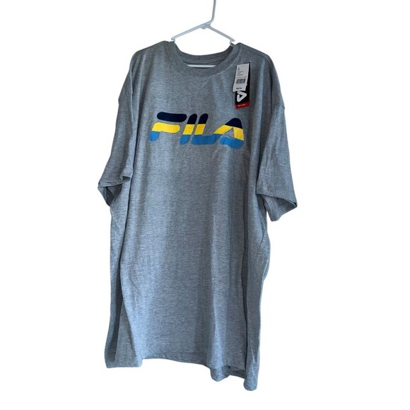 Fila | Shirts | Nwt Fila Mens Short Sleeve T Shirt Size 4xl Gray Spell ...